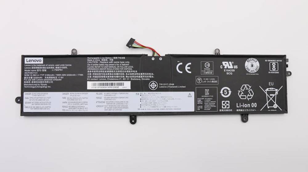 Genuine Lenovo Battery 5B10P35083 (L17M4PB1, 79.64Wh, 15.36V)