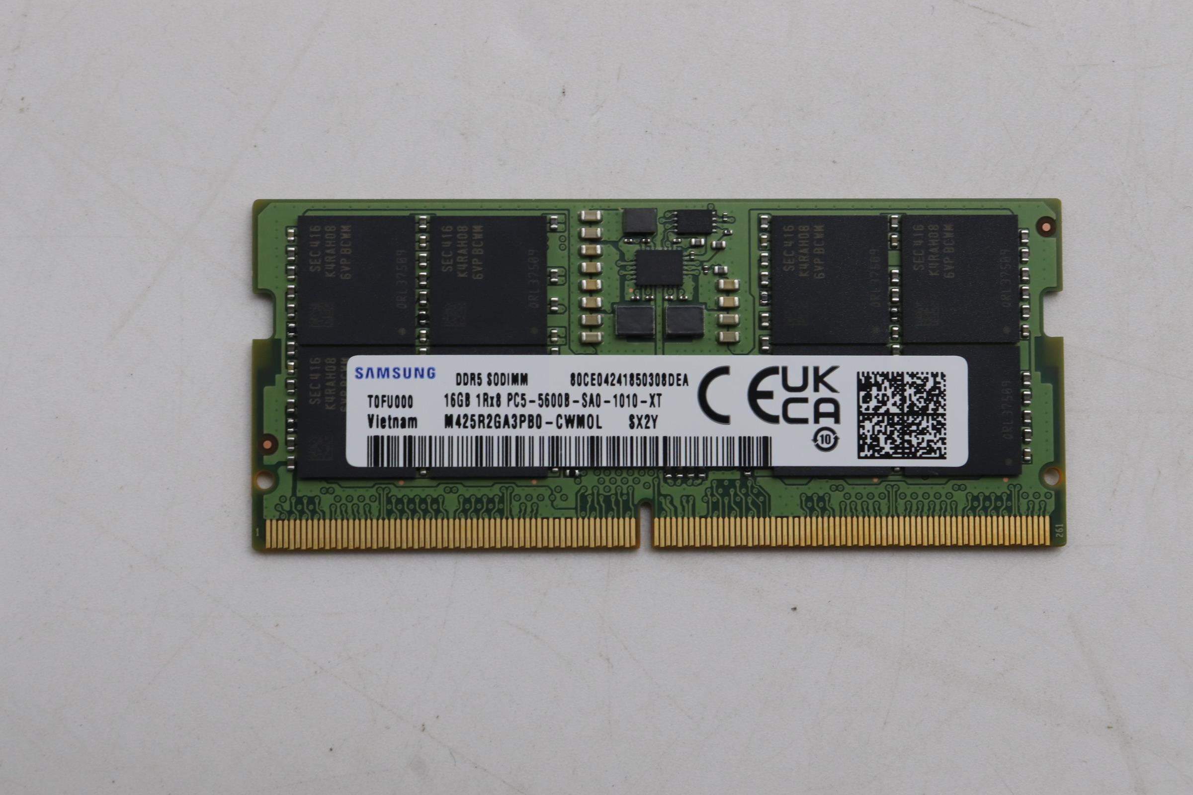 Genuine Lenovo Memory 5M31L87378 SODIMM,16GB,DDR5,5600,Sams