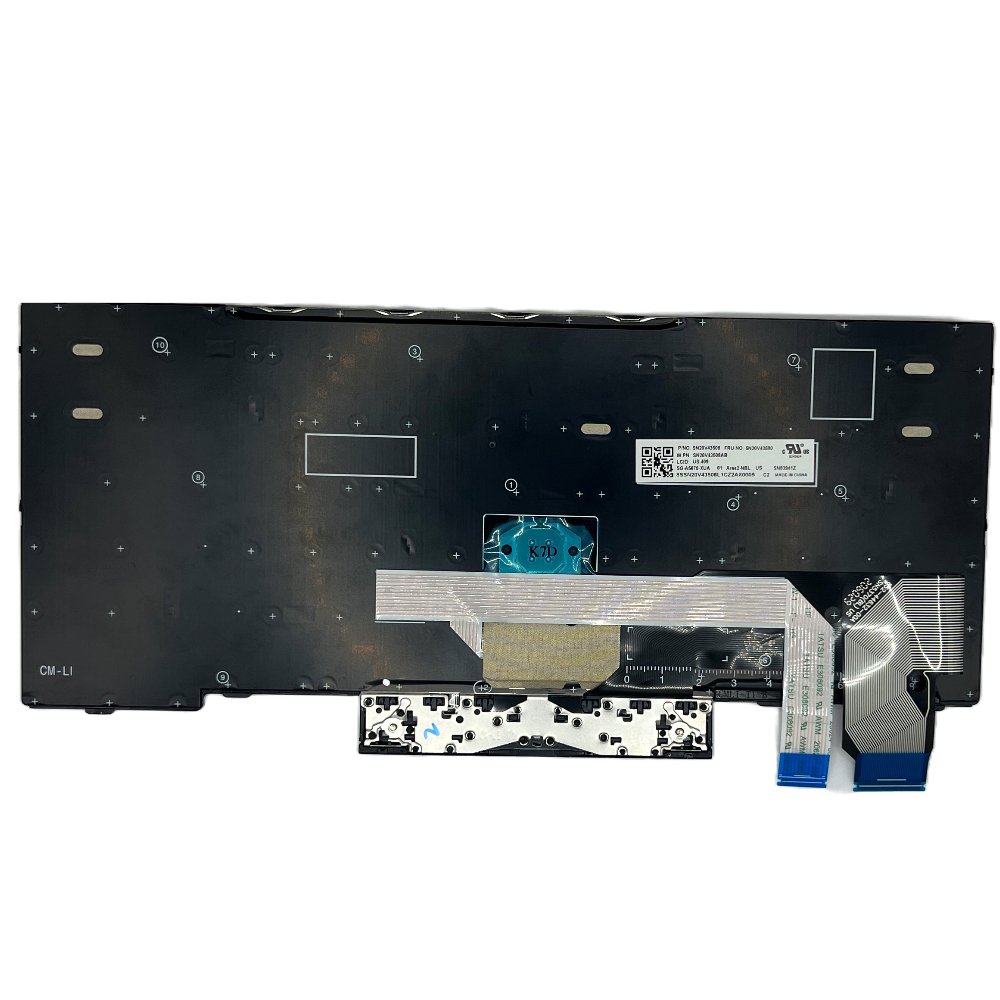 Genuine Lenovo Keyboard 5N20V43436 English, Silver, Non_Back